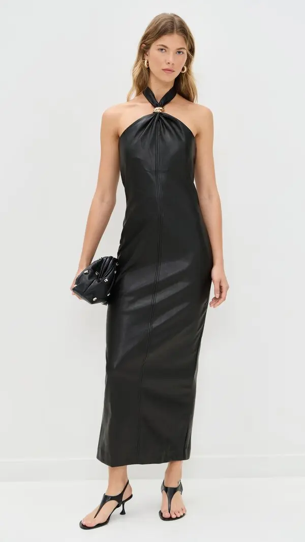 4TH & RECKLESS Rhea Faux Leather Maxi Dress