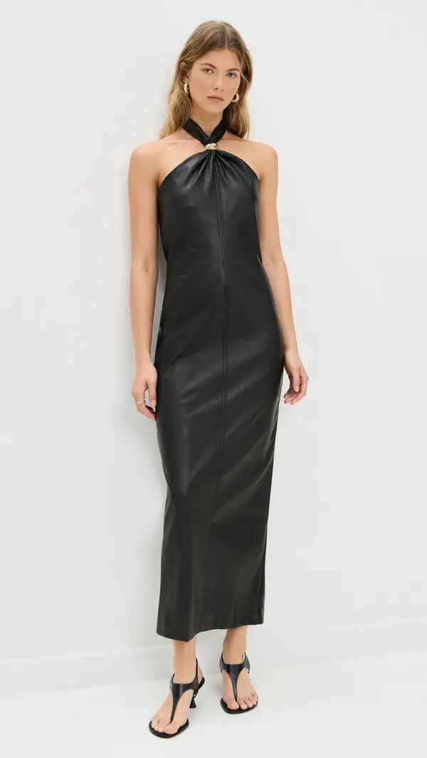 4TH & RECKLESS Rhea Faux Leather Maxi Dress