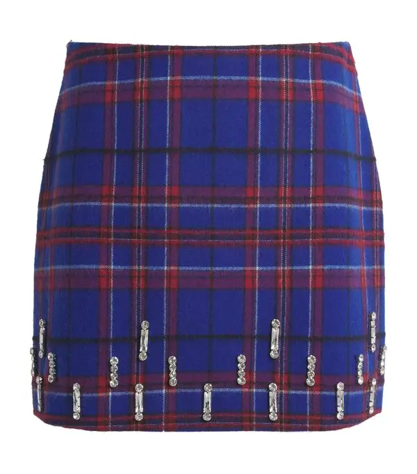 Max & Co. Wool-blend Tartan Mini Skirt