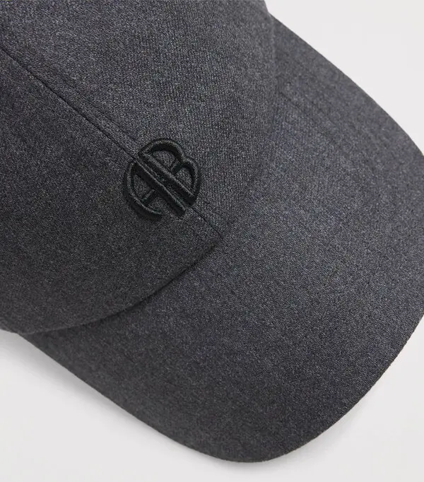 ANINE BING Wool Jeremy Baseball Cap