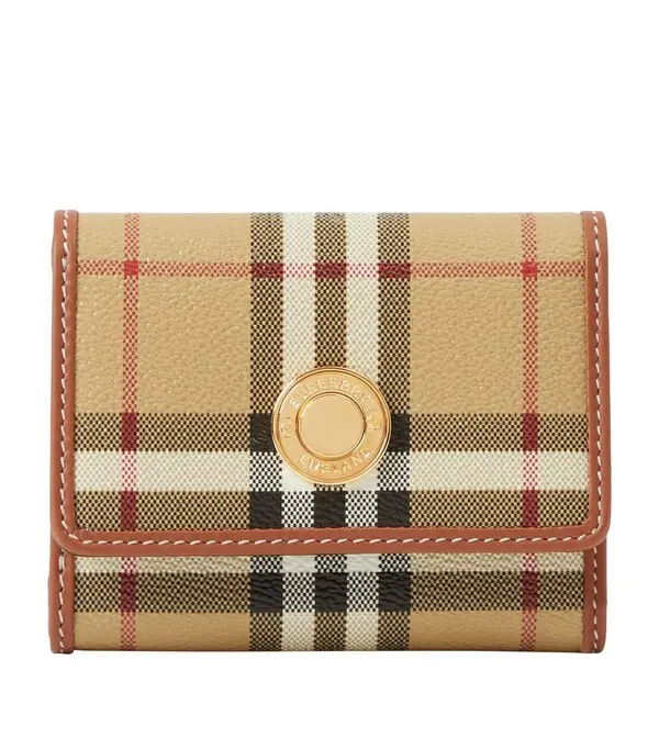 Burberry Check Folding Wallet - Brown