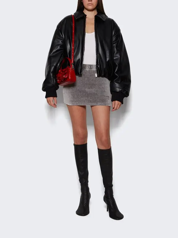 Alexander Wang Mid-rise Mini Skort - Grey
