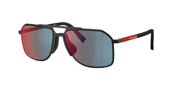 Prada Ps B51s Sunglasses - Dark Grey Mirror Blue,red