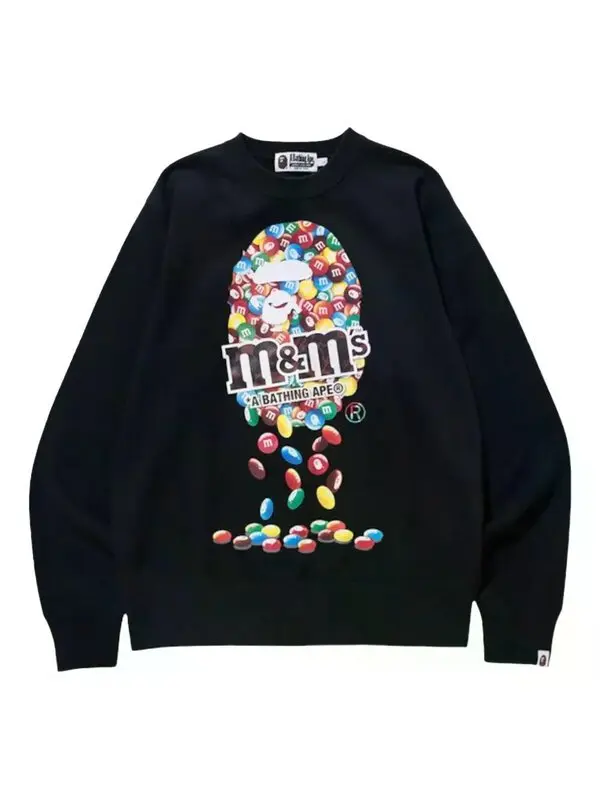 A BATHING APE X M&m's Crew-neck Sweatshirt - Black