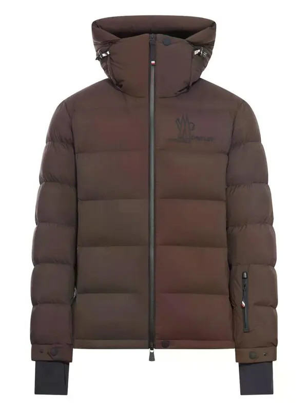 Moncler Hooded Ski Jacket - Brown
