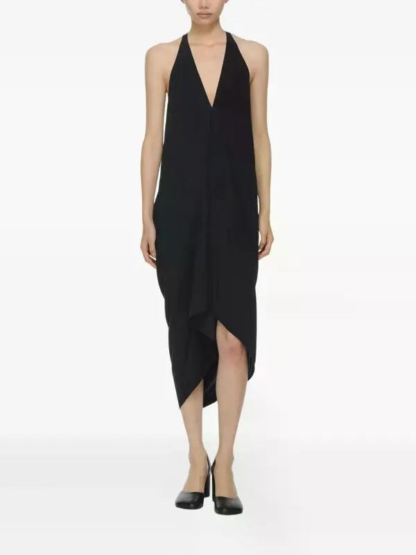 Rick Owens Halterneck Draped Dress