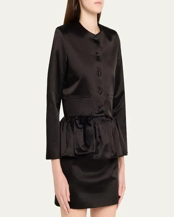 LIBEROWE Single-breasted Peplum Jacket