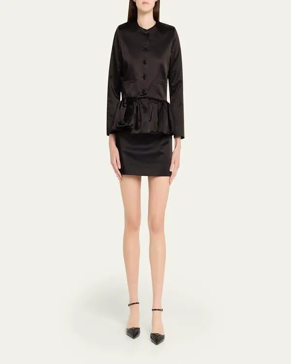 LIBEROWE Single-breasted Peplum Jacket