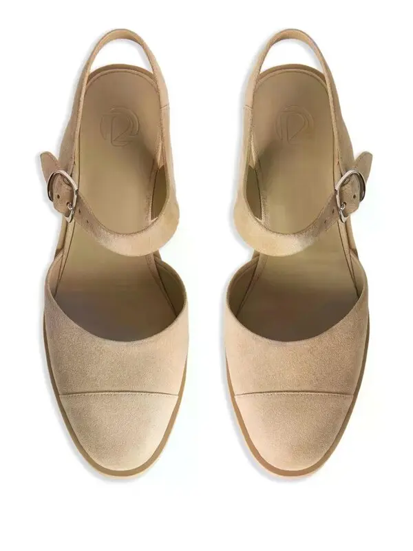 12 STOREEZ Suede Flat Pumps - Neutrals