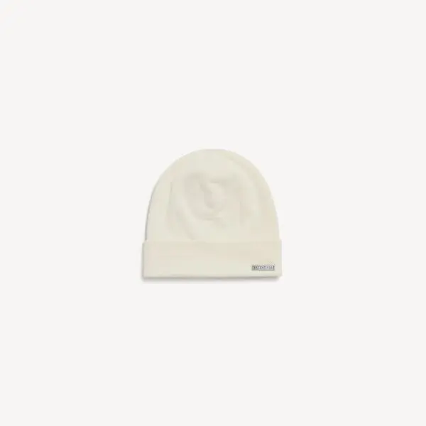 Balenciaga Cashmere And Wool Knit Beanie - Cream
