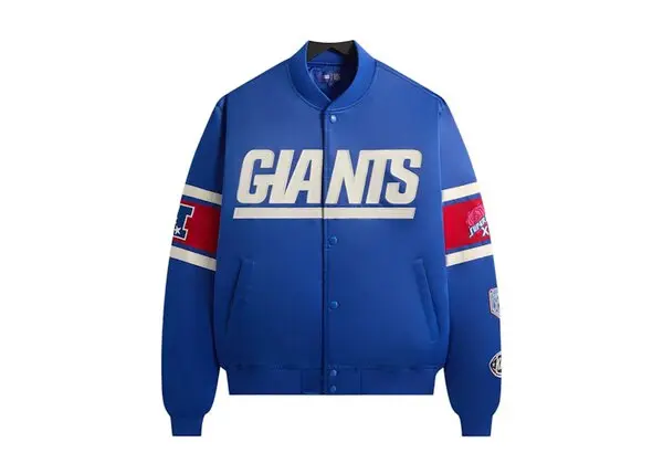 Kith X Nfl New York Giants Satin Bomber Jacket - Current
