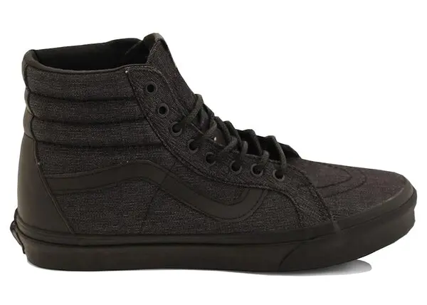 VANS Sk8-hi Reissue Denim Sneakers - Black