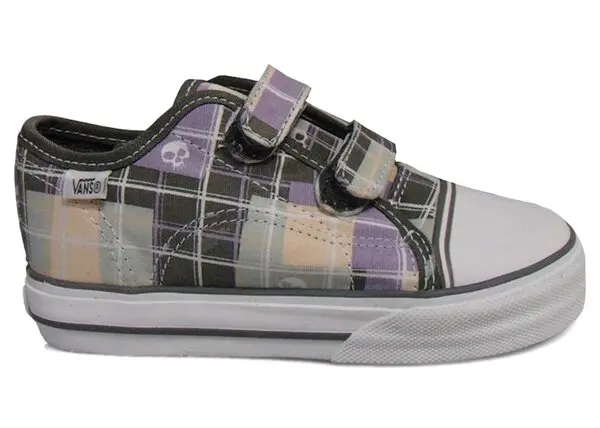 VANS Big Skool Skulls Plaid Sneakers