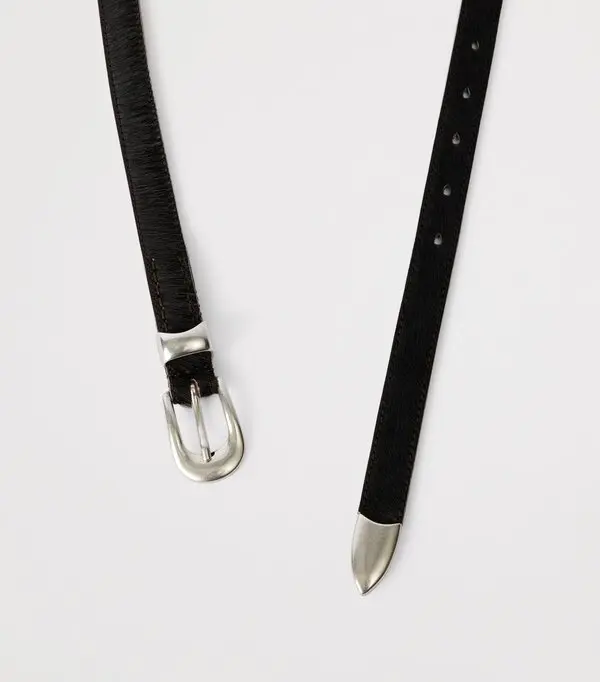Our Legacy Hair-on Hide Leather Belt