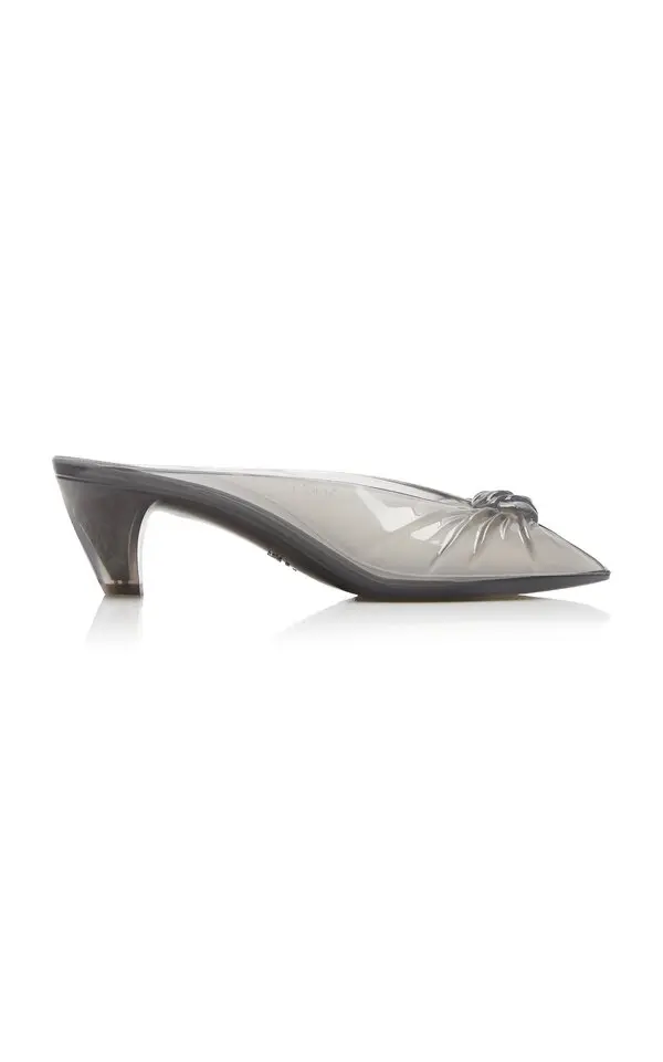 Chloé Jelly Mules With Knot Detailing - Grey