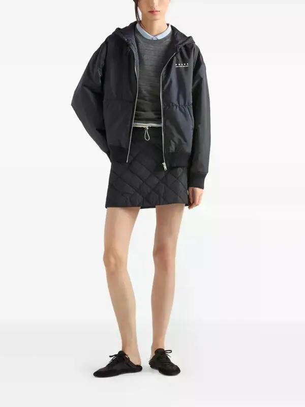 Prada Quilted Mini Skirt - Black