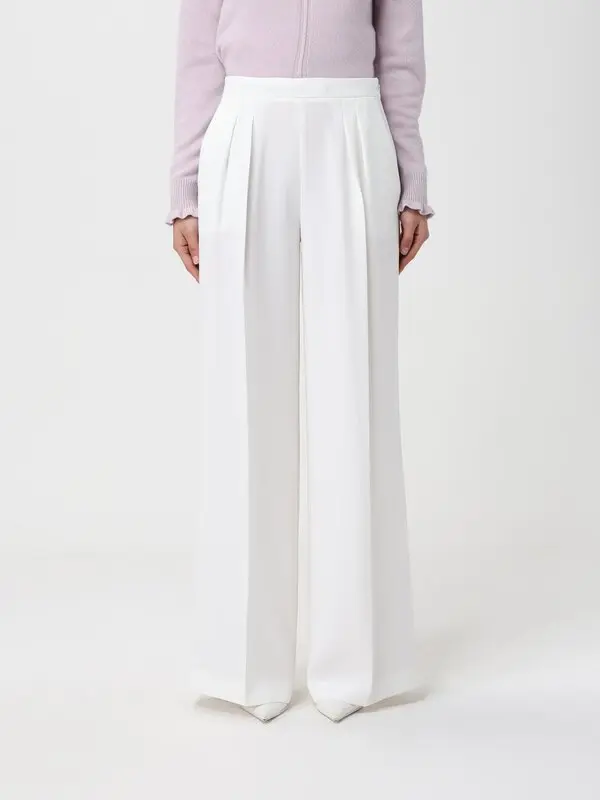 TWINSET Wide Leg Pants - White