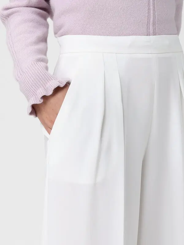 TWINSET Wide Leg Pants - White