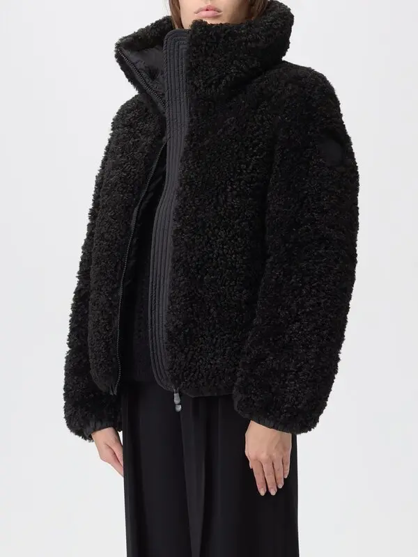 SAVE THE DUCK Fur Coat - Black