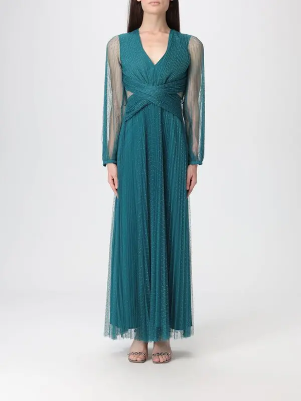 Twinset Dress In Forest Green - 56% Off | Editorialist