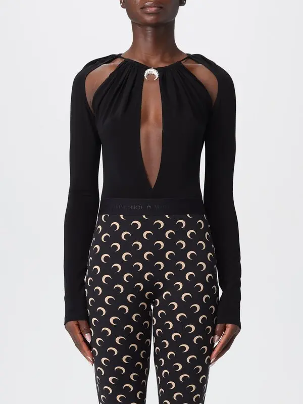 MARINE SERRE Long Sleeve Top With Embellishment