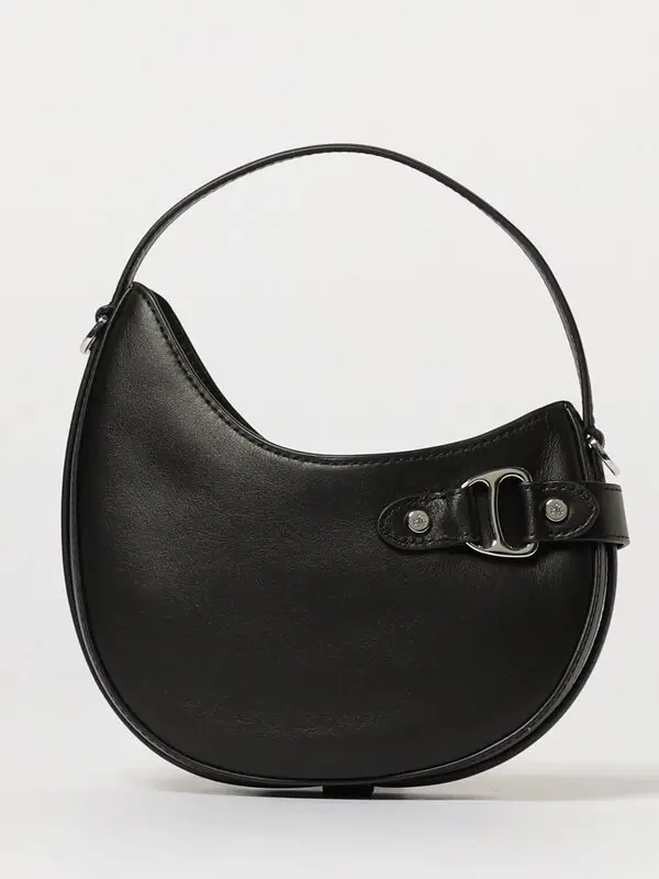 Ralph Lauren Smooth Calf Leather Shoulder Bag - Black