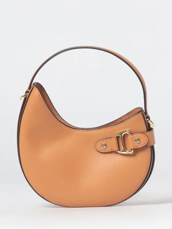 Ralph Lauren Mini Bag With Top Handle And Chain Strap - Brown