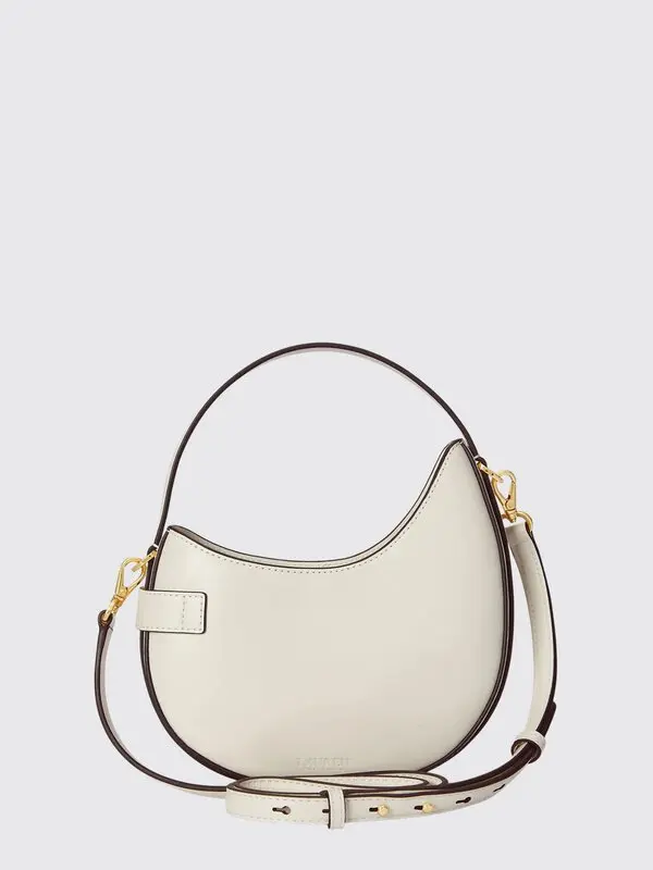 Ralph Lauren Calf Leather Shoulder Bag - White