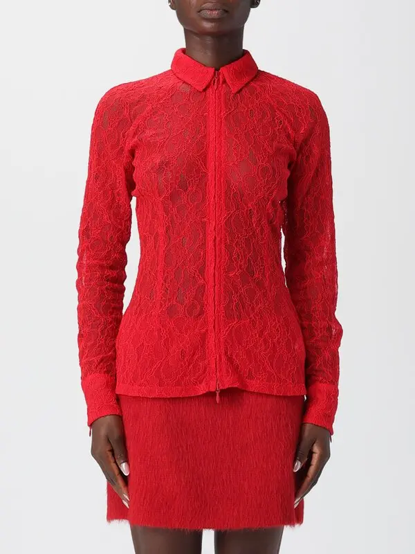 MSGM Lace Shirt - Red