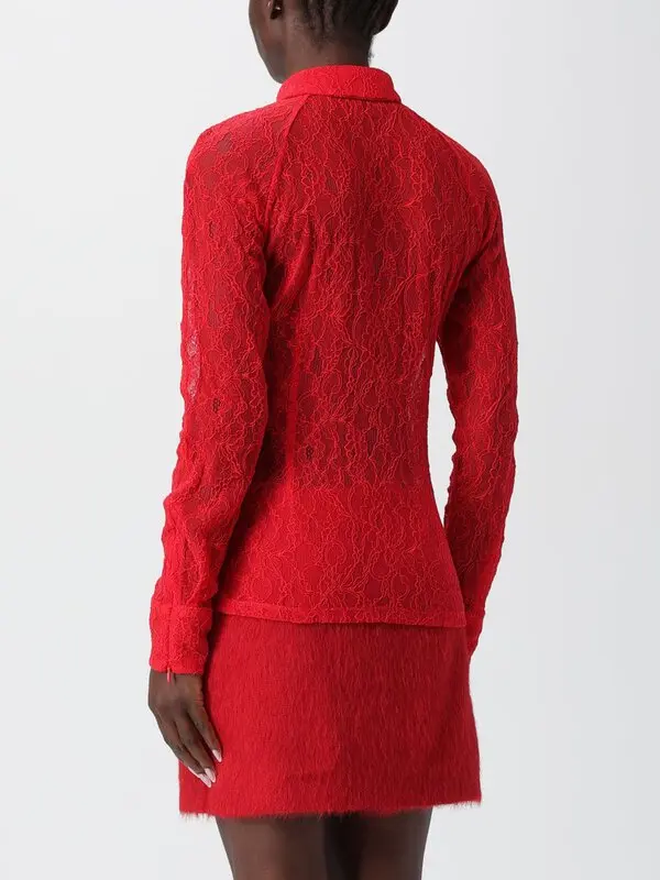 MSGM Lace Shirt - Red