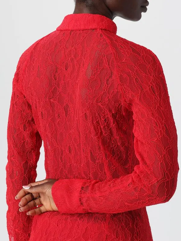 MSGM Lace Shirt - Red