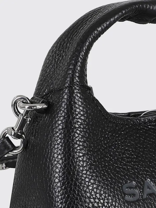 Marc Jacobs The Sack Mini Hammered Top Handle Bag - Black