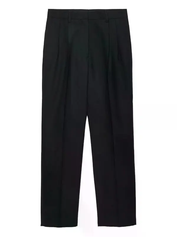 Prada Pleated-front Wool Trousers