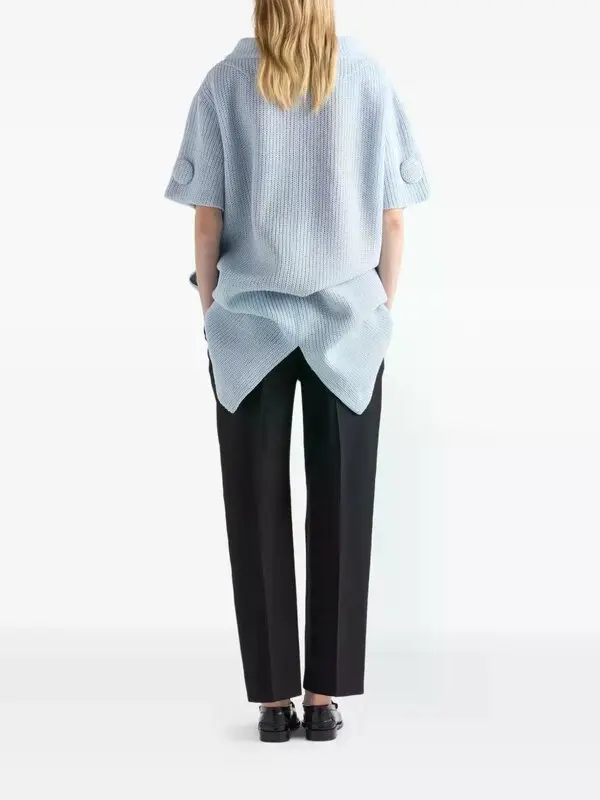Prada Pleated-front Wool Trousers
