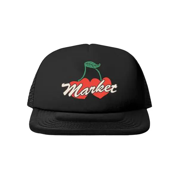 MARKET Double Cherries Trucker Hat - Black