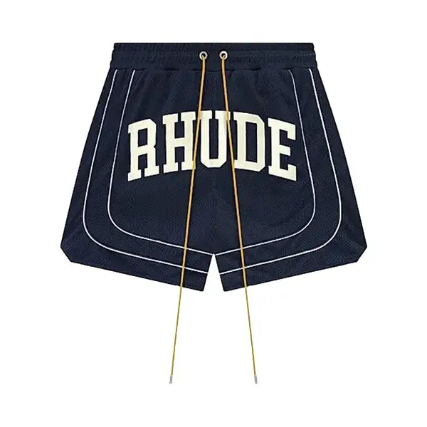 Rhude Baggy Collegiate Logo Short