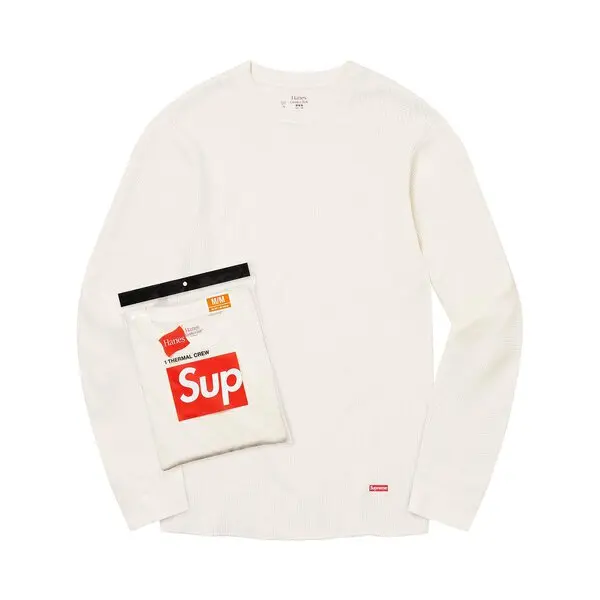 Supreme X Hanes Thermal Crew