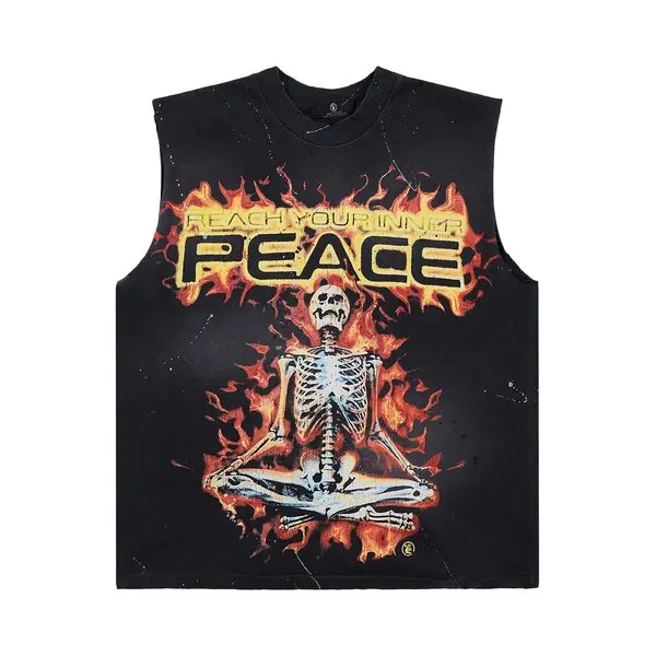 HELLSTAR Inner Peace Skeleton Sleeveless T-shirt