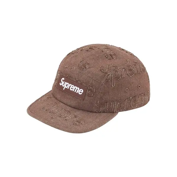 Supreme Lasered Denim Cap - Brown