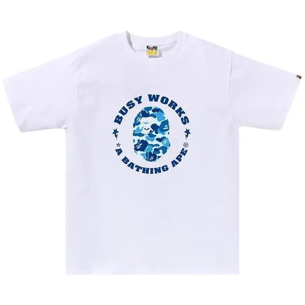 A BATHING APE Abc Camo Busy Works Sta Tee - White