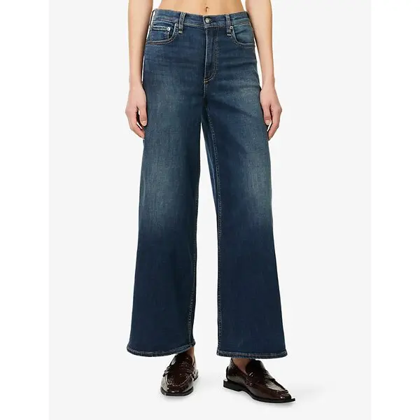 Rag & Bone Flexi Sofie Ankle Wide-leg Denim Jeans - Ness