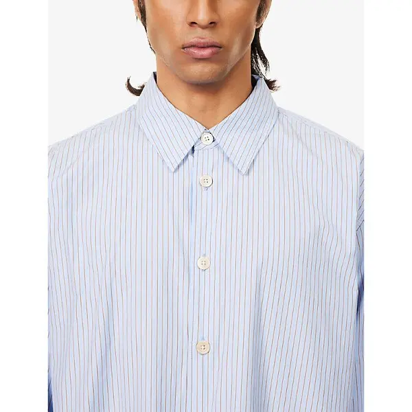 Our Legacy Beyond Striped Cotton-poplin Shirt