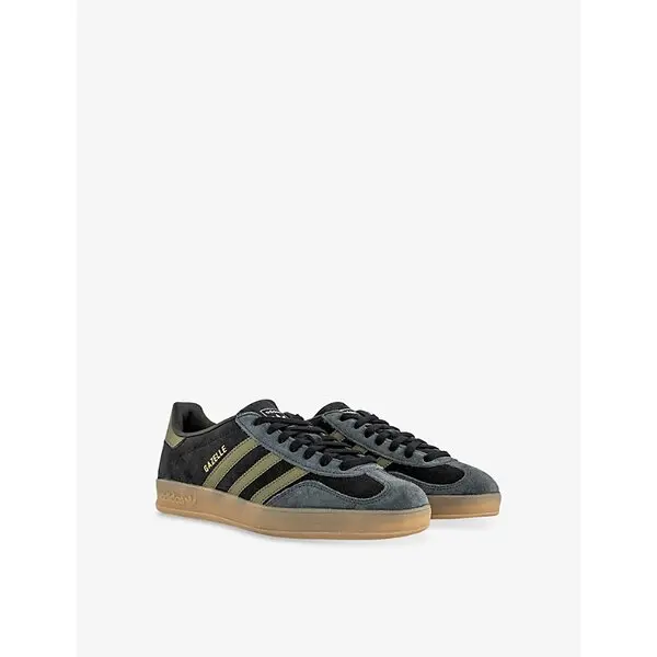 Adidas Gazelle Indoor Suede Trainers - Black Focus Olive Ca - 37% Off |  Editorialist