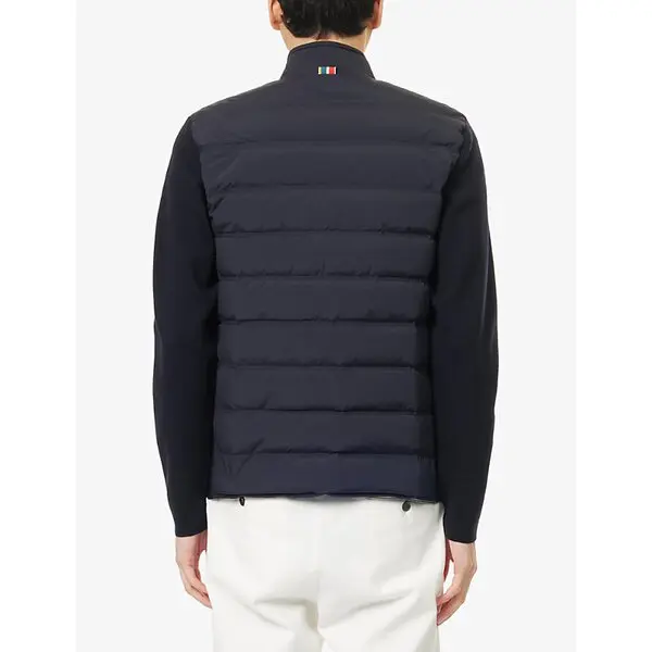 Orlebar Brown Wallace High-neck Wool-down Jacket - Night Iris