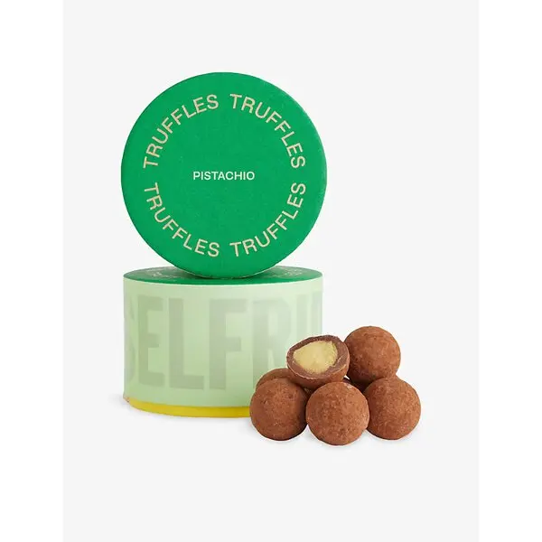 SELFRIDGES SELECTION Milk Chocolate Truffle With White Chocolate, Pistachio And Sea Salt 10-pieces Truffles 115g - One-color