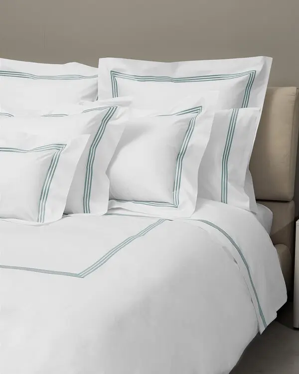 SIGNORIA FIRENZE Platinum Duvet Cover - Silver Sage