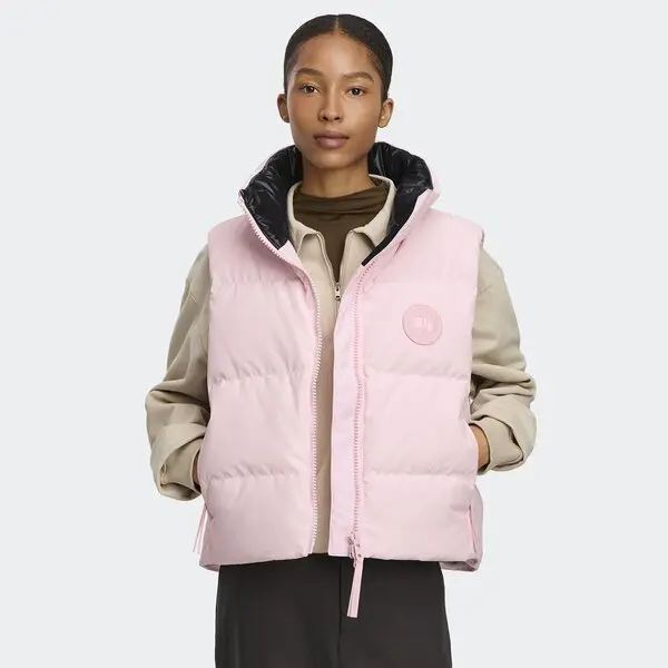 Canada Goose Grandview Cropped Vest Tonal Label - Bloom Pink