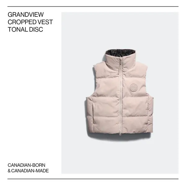 Canada Goose Grandview Cropped Vest - Lucent Rose