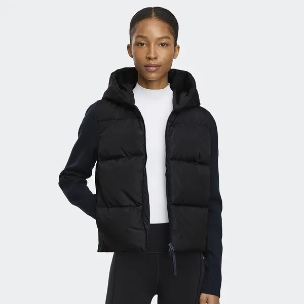 Canada Goose Hybridge® Wide Quilt Knit Hoodie Tonal Disc - Nocturne