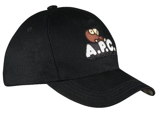 A BATHING APE X A. P. C. Milo Denim Cap - Black